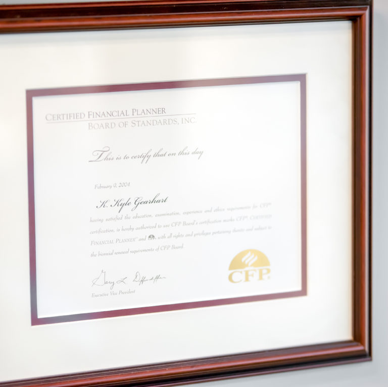 Why Work With a CFP? | gearhart-assoc.com
